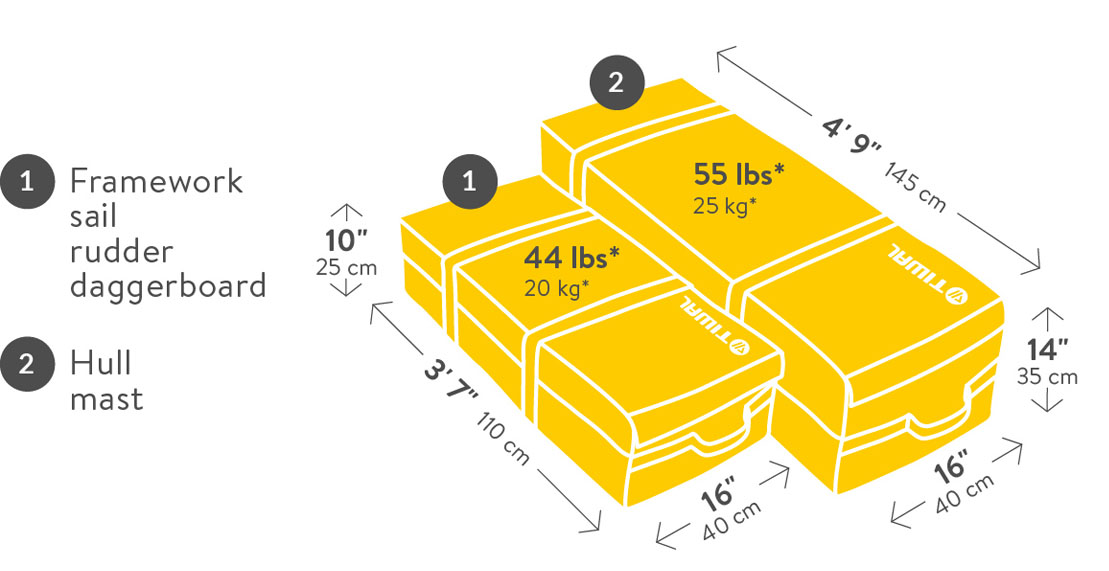 Tiwal 2 Sailing Dinghy: Transportable Boat for Family Fun