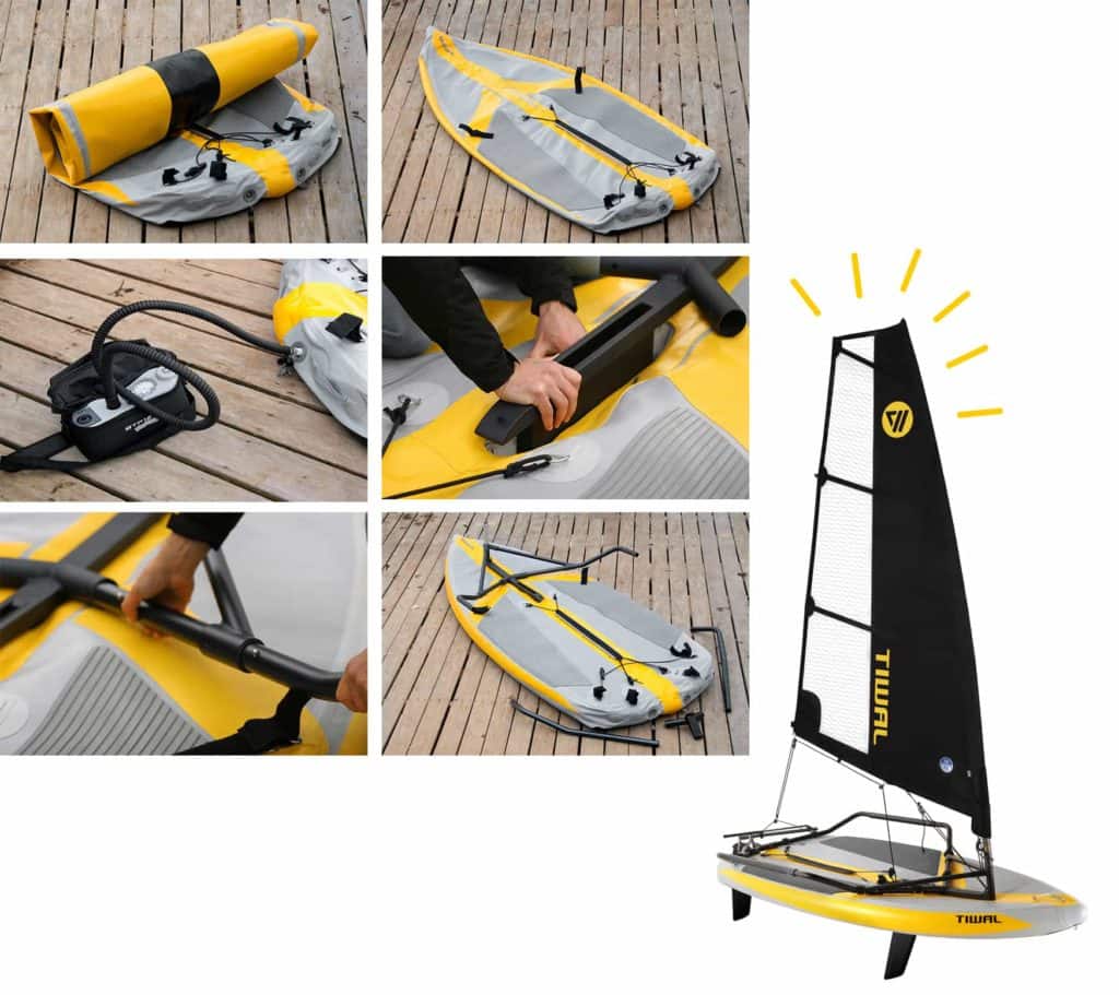 Tiwal 3 Inflatable Sailboat Assembly - Quick and easy