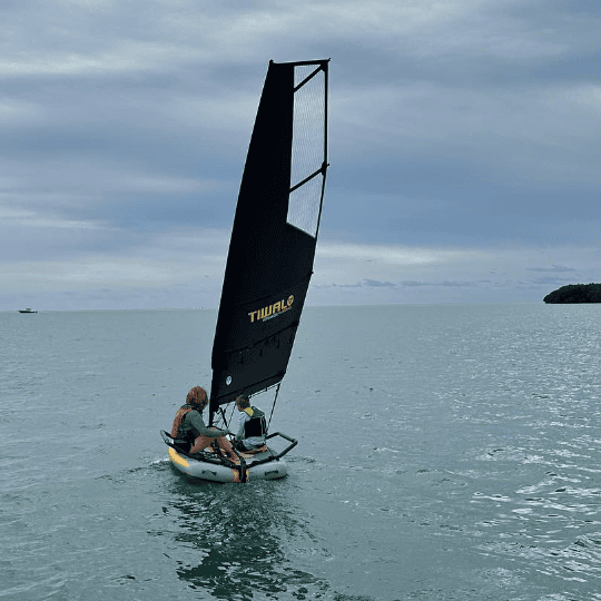 Your Inflatable Sailboat fits in 2 bags - Tiwal Sailboats